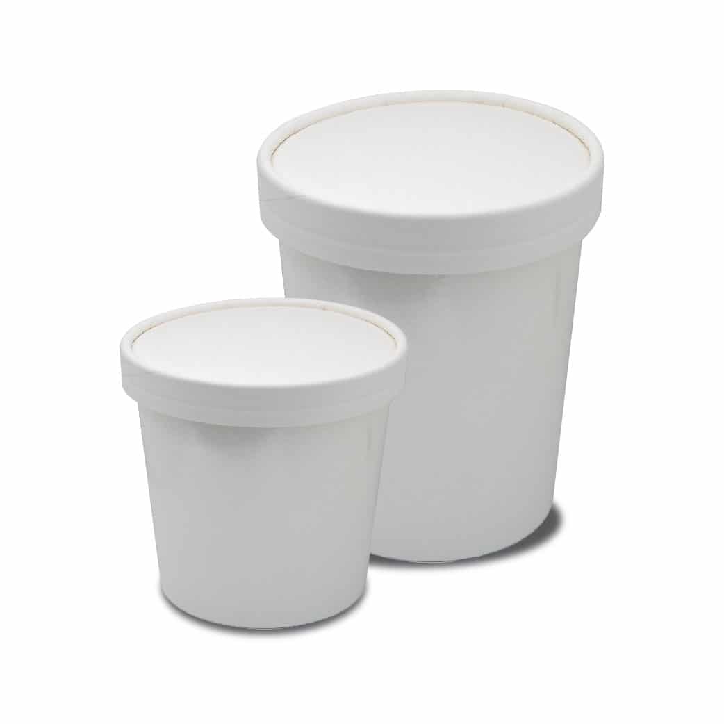 White paper tub & lid - Majors Group Australia